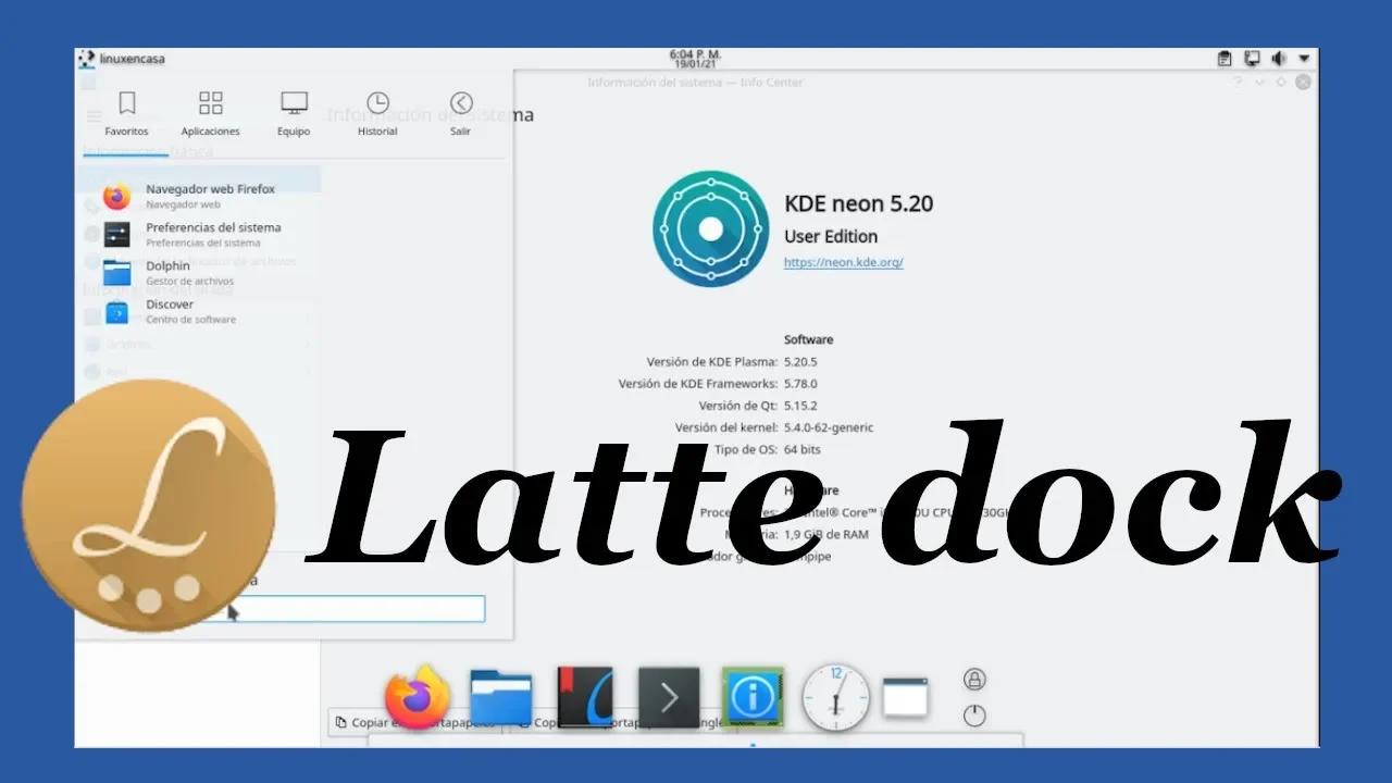 Como Instalar Latte dock en KDE neon
