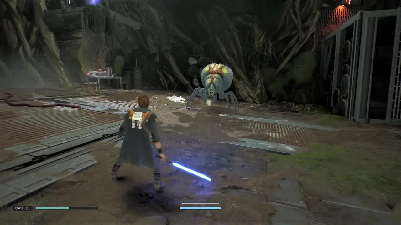 STAR WARS JEDI FALLEN ORDER Giant spider Vs Cal Boss Fight kill It ...