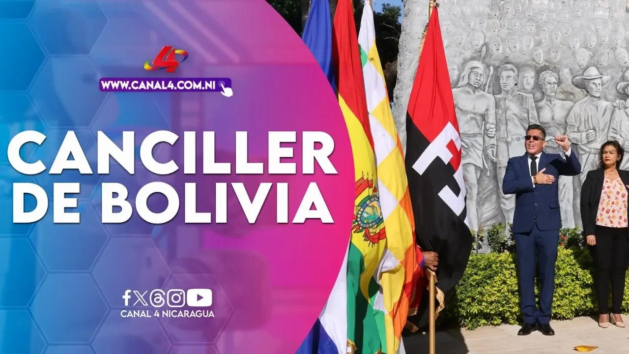 Canciller de Bolivia rinde homenaje a héroes nicaragüenses en Plaza de ...