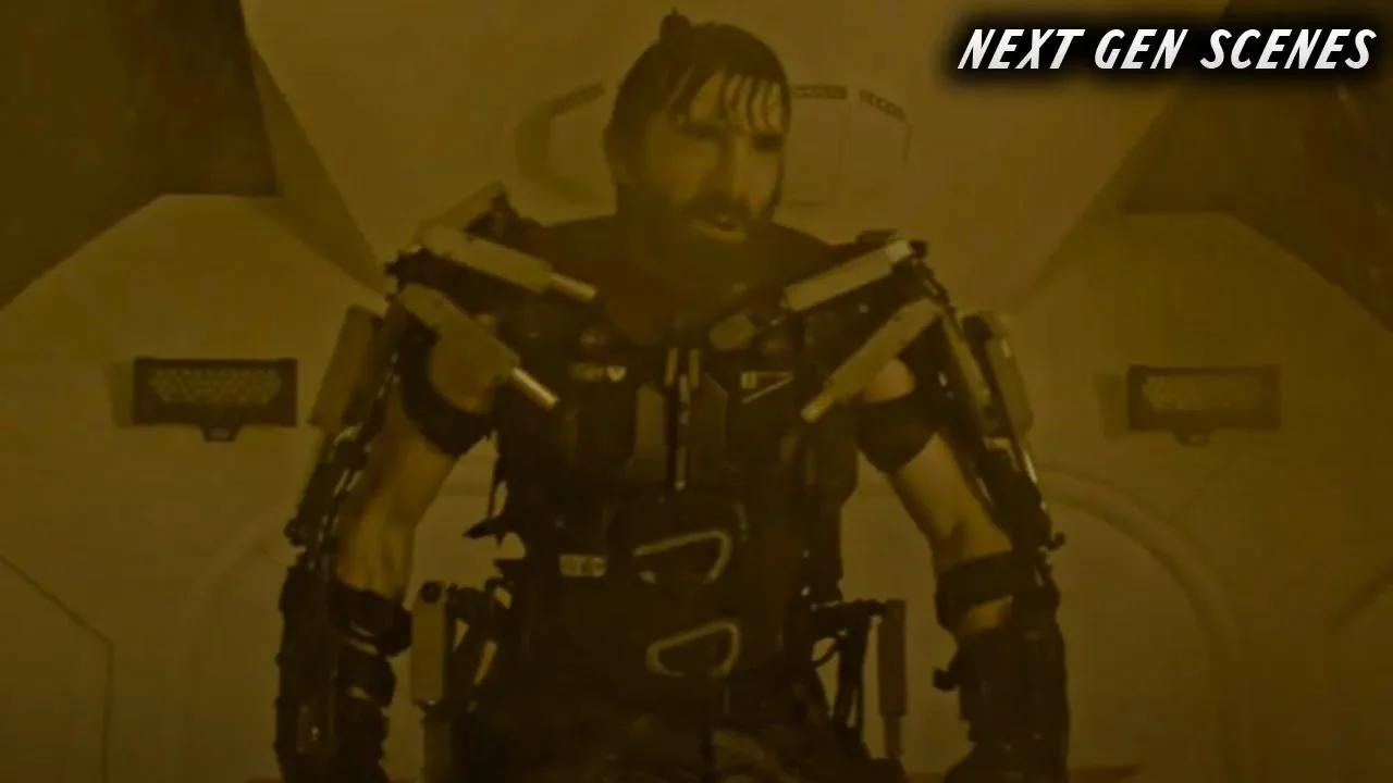 Elysium Max exterminates Crowe, Max VS Agent Kruger & meets Spider and ...