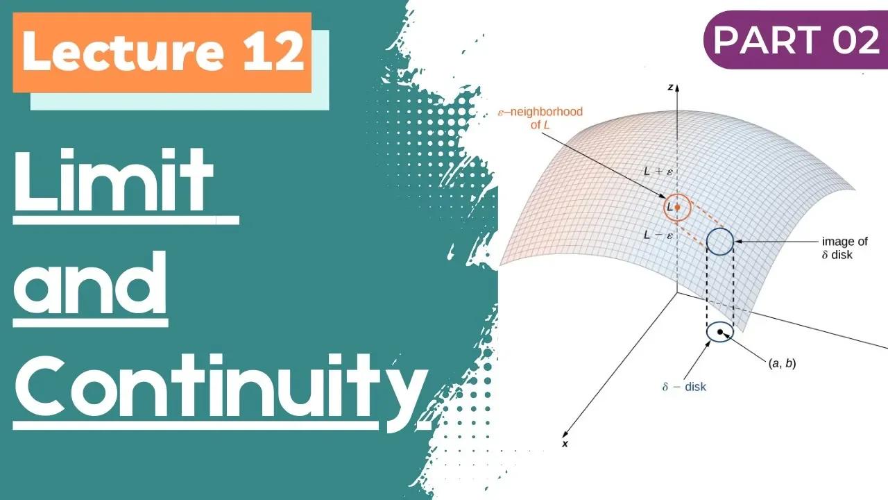 Functions of Several Variables | Limit and Continuity | Limit of Function of Two Variables Examples