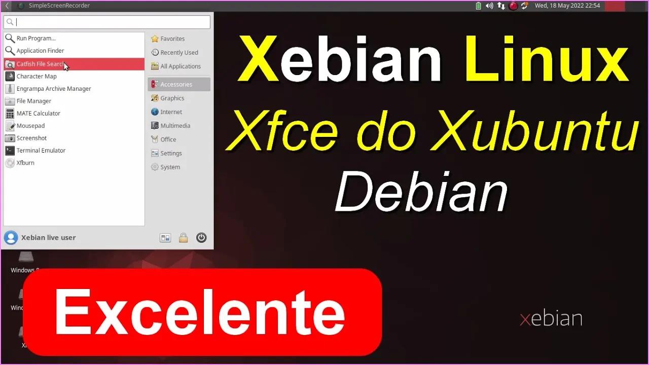 Xebian Xfce Linux Debian parecido com Xubuntu Sabor da Canonical