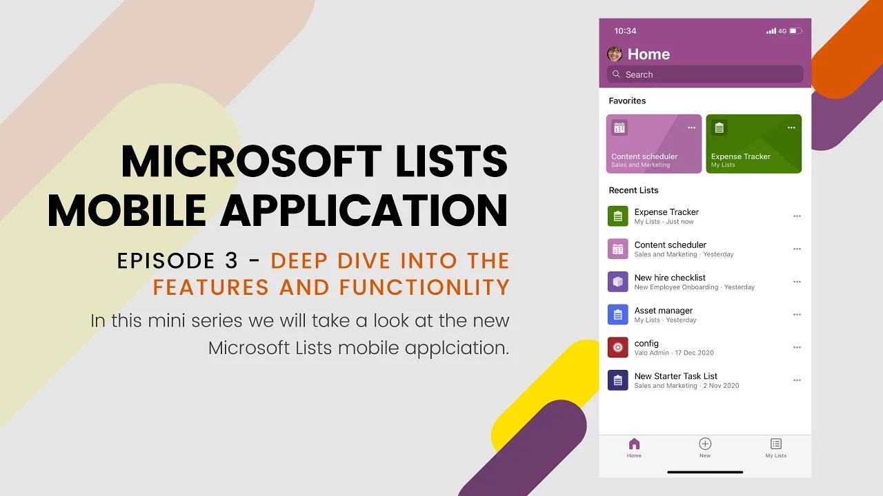 How to edit and format list columns with the Microsoft Lists mobile application