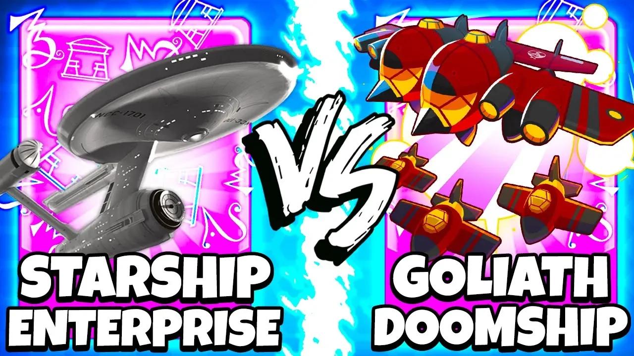 STARSHIP ENTERPRISE vs GOLIATH DOOMSHIP