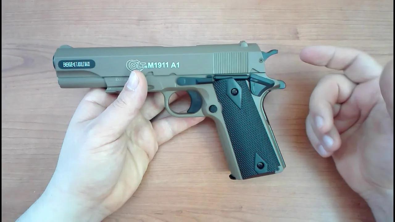 PISTOLA COLT M 1911 A1 METALLO AIRSOFT SCARRELLANTE 6mm