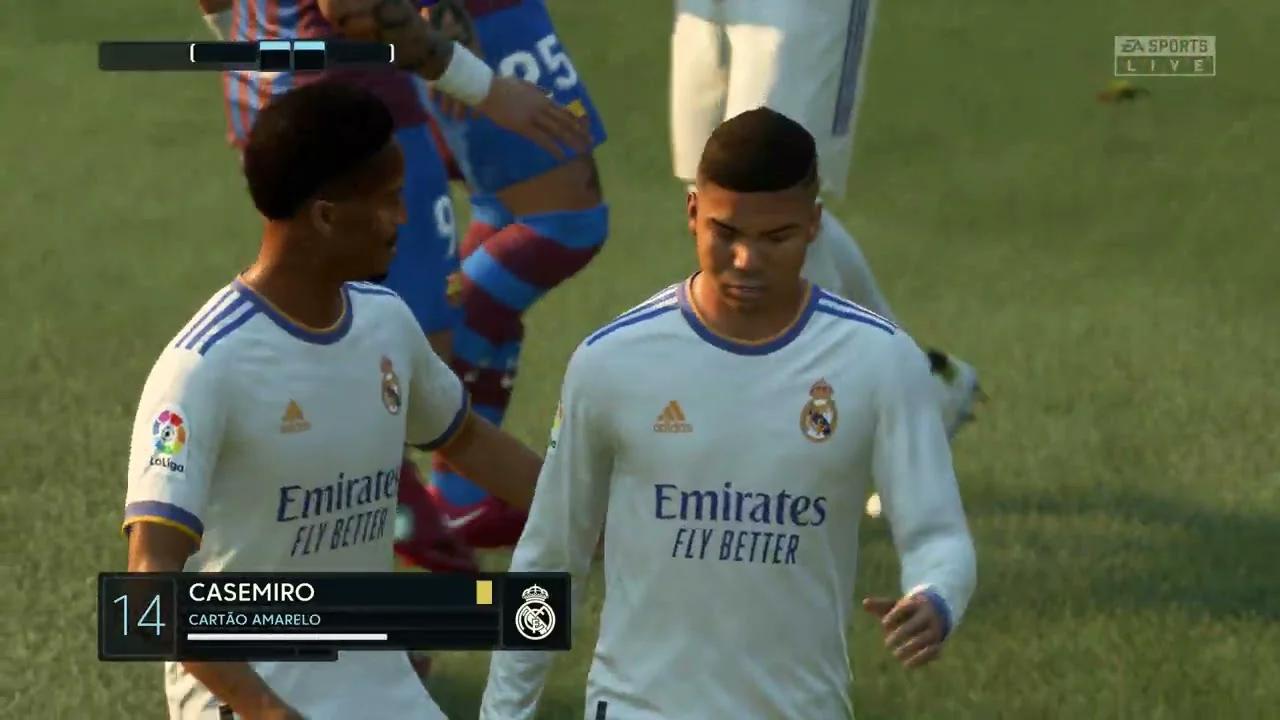 FIFA 22 Barcelona x Real Madrid
