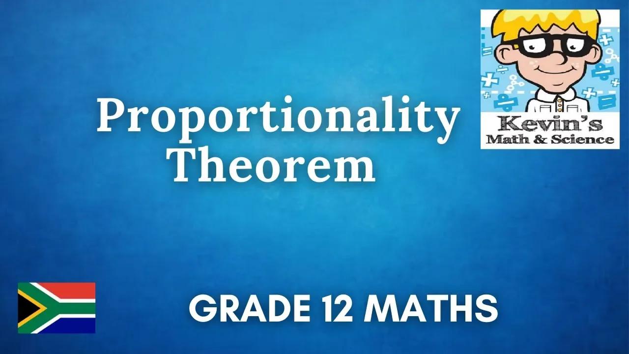 Grade 12 Proportionality Theorem: #4