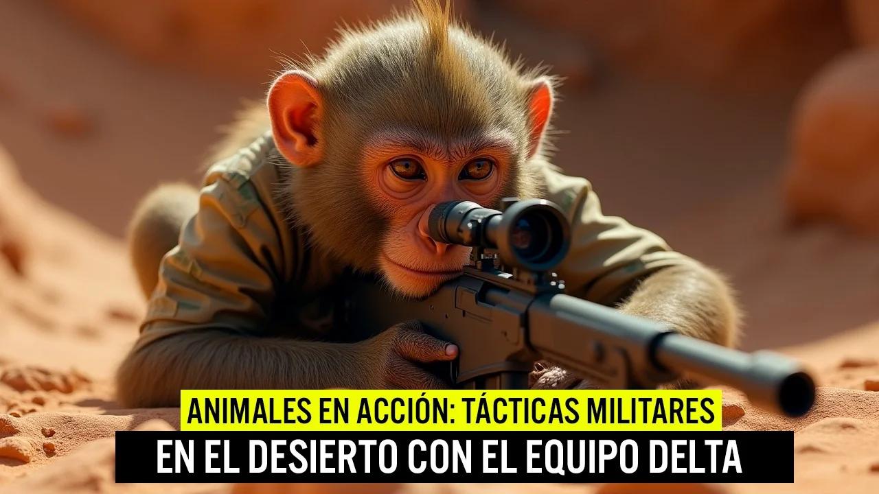 🦁 Animales en Acción Tácticas Militares en el Desierto con el Equipo Delta