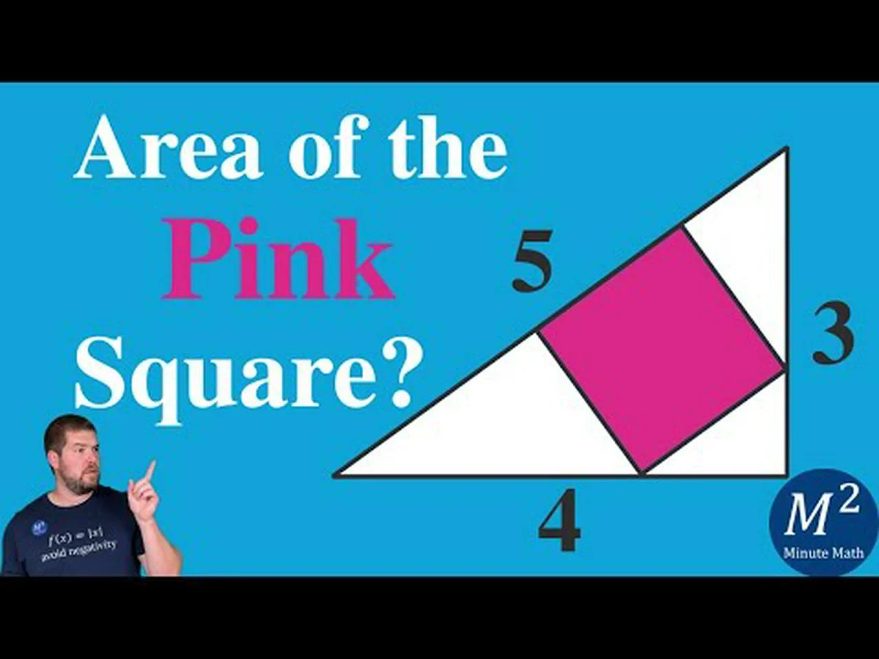 Can YOU Calculate The Area Of The Square That Is Inscribed A 3 4 5