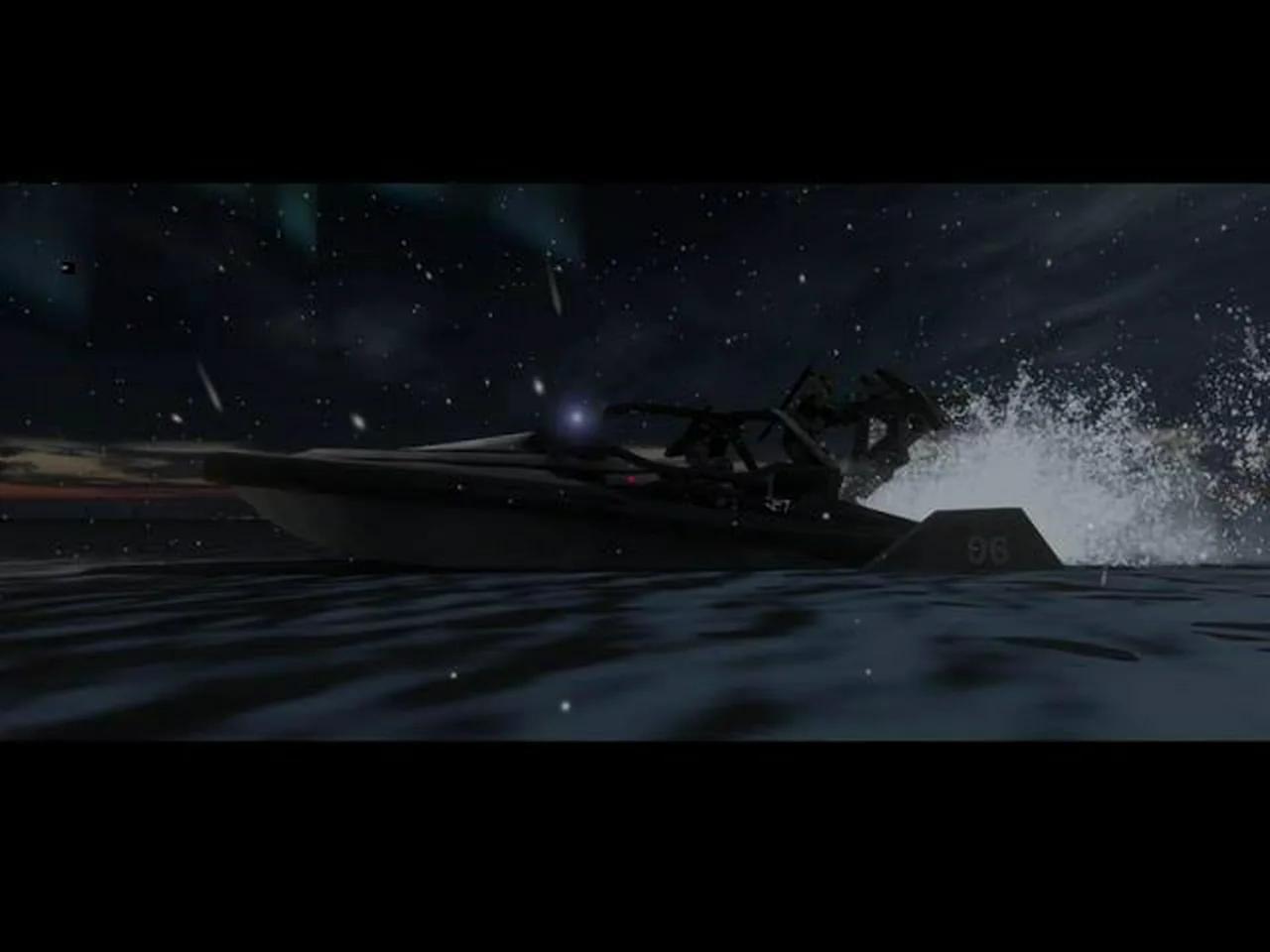 Halo 3 Desolate December Stingray Boat Battle Wallpaper
