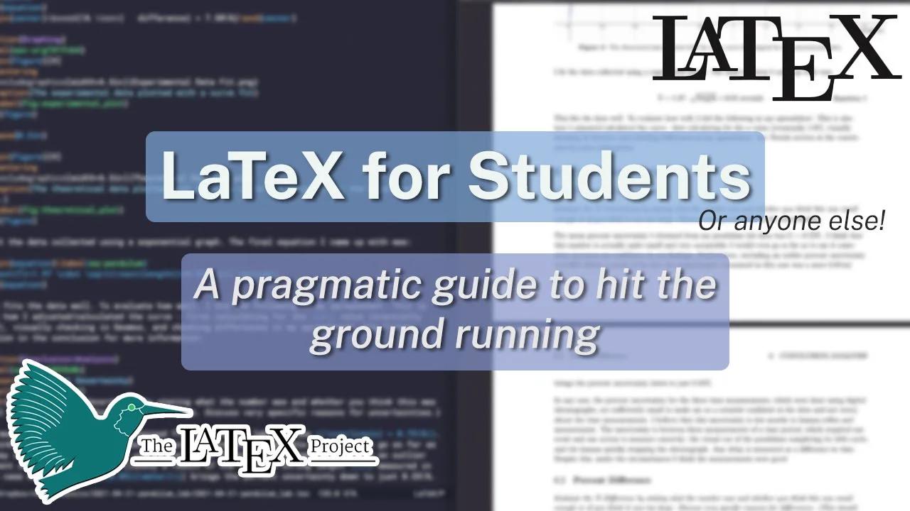 LaTeX for Students – A Simple Quickstart Guide