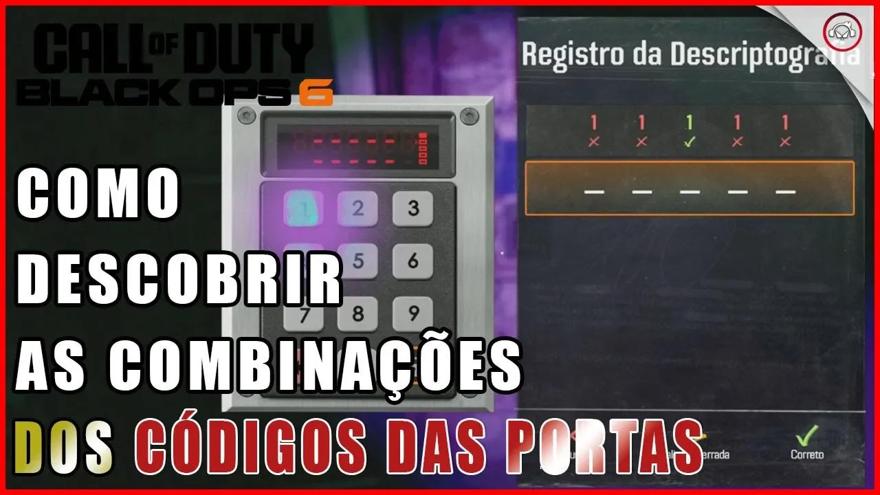 Call of Duty Black Ops 6, Como descobrir as combinações de código de ...
