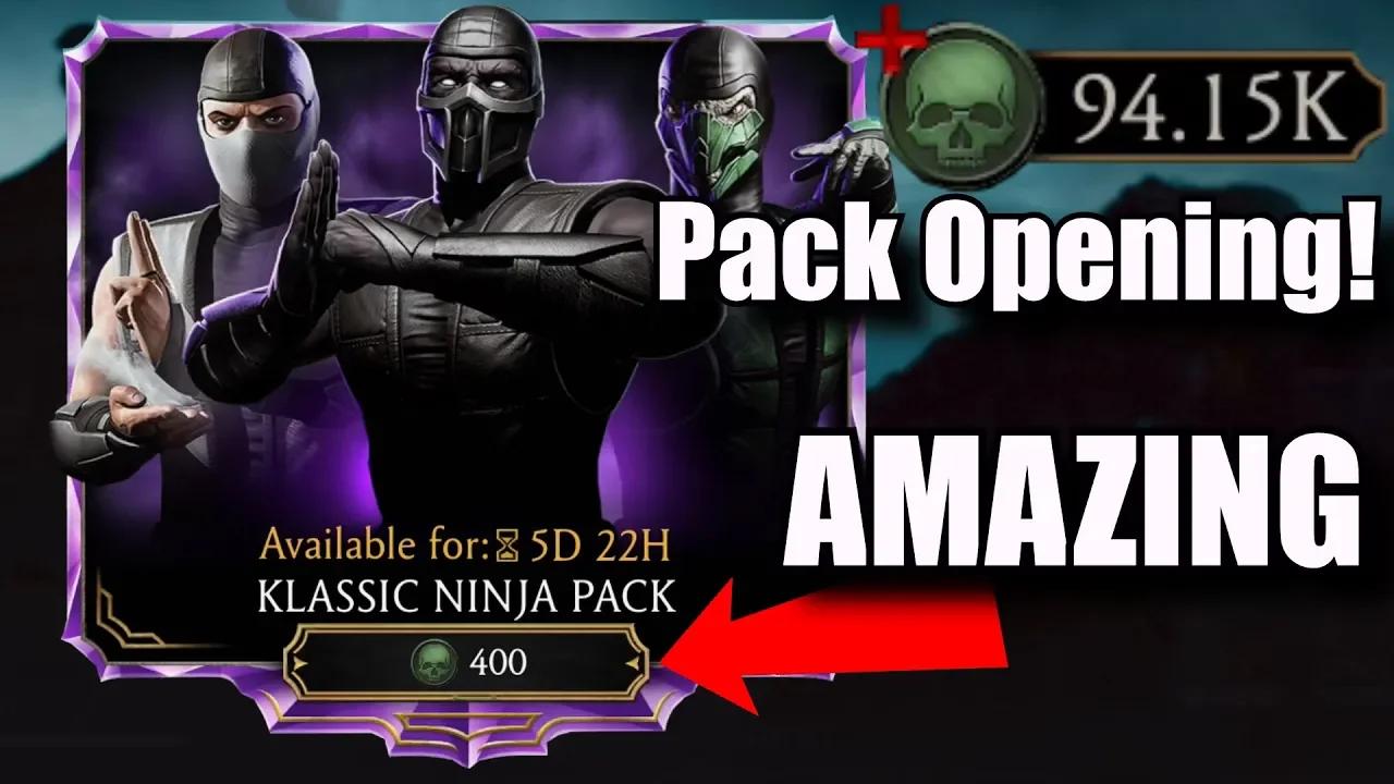 Klassic Ninja Pack Opening MK Mobile | 100,000 Souls Spent | Unlimited ...