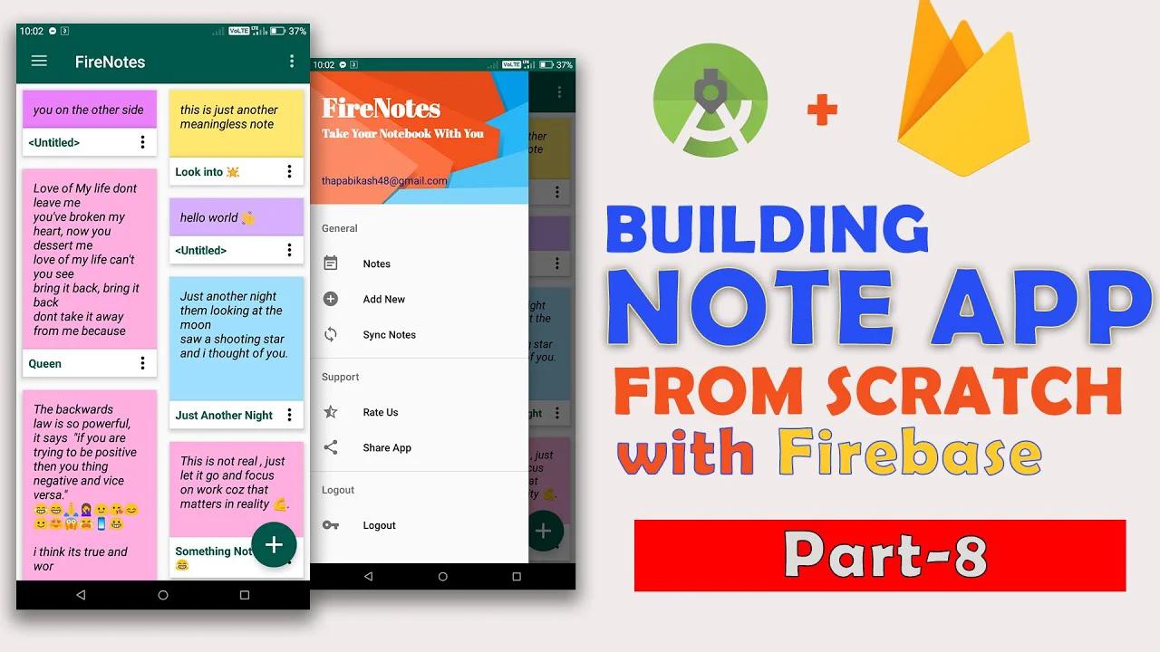 Android Note Taking App Tutorial With Firebase | Part - 8 | Adding note to Cloud Firestore