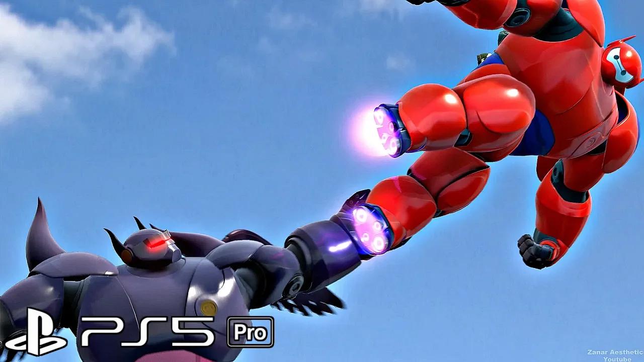 Baymax vs Dark Baymax - Final Boss Fight & Ending (PS5 Pro) 4K 60FPS ...