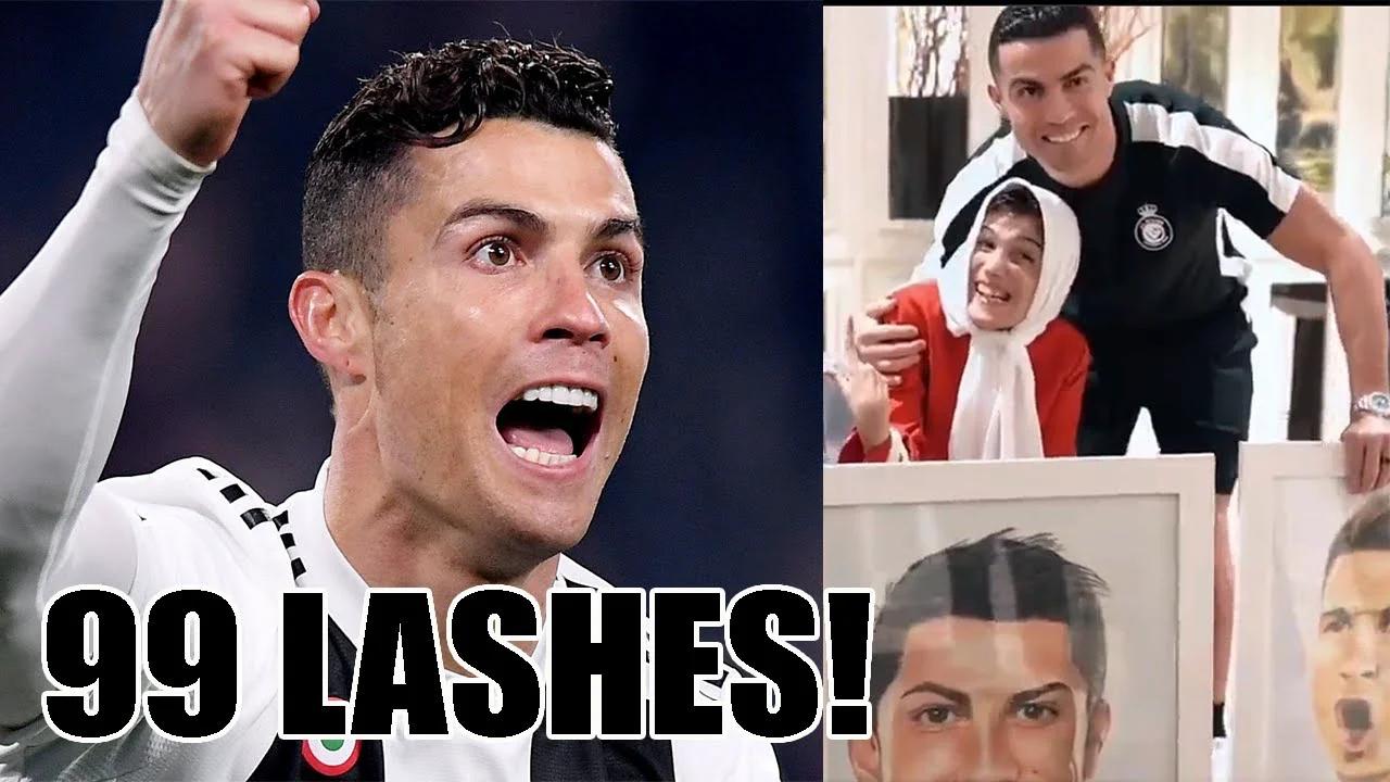 Iran to PUNISH soccer star Cristiano Ronaldo with 99 LASHES for hugging ...