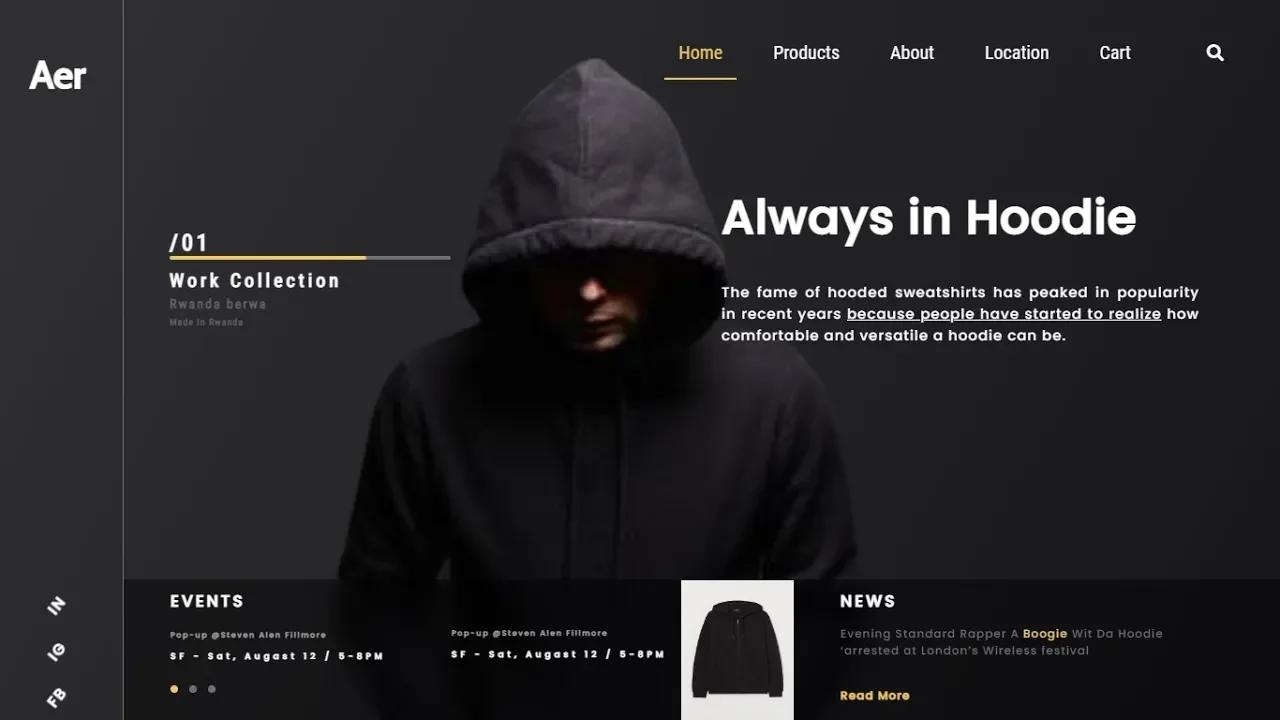 How Build An E Commerce Website Html And Css Shop Merch Web Design Tutorial