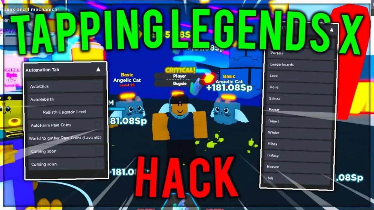 ROBLOX Tapping Legends X | BEST SCRIPT HACK GUI 2022