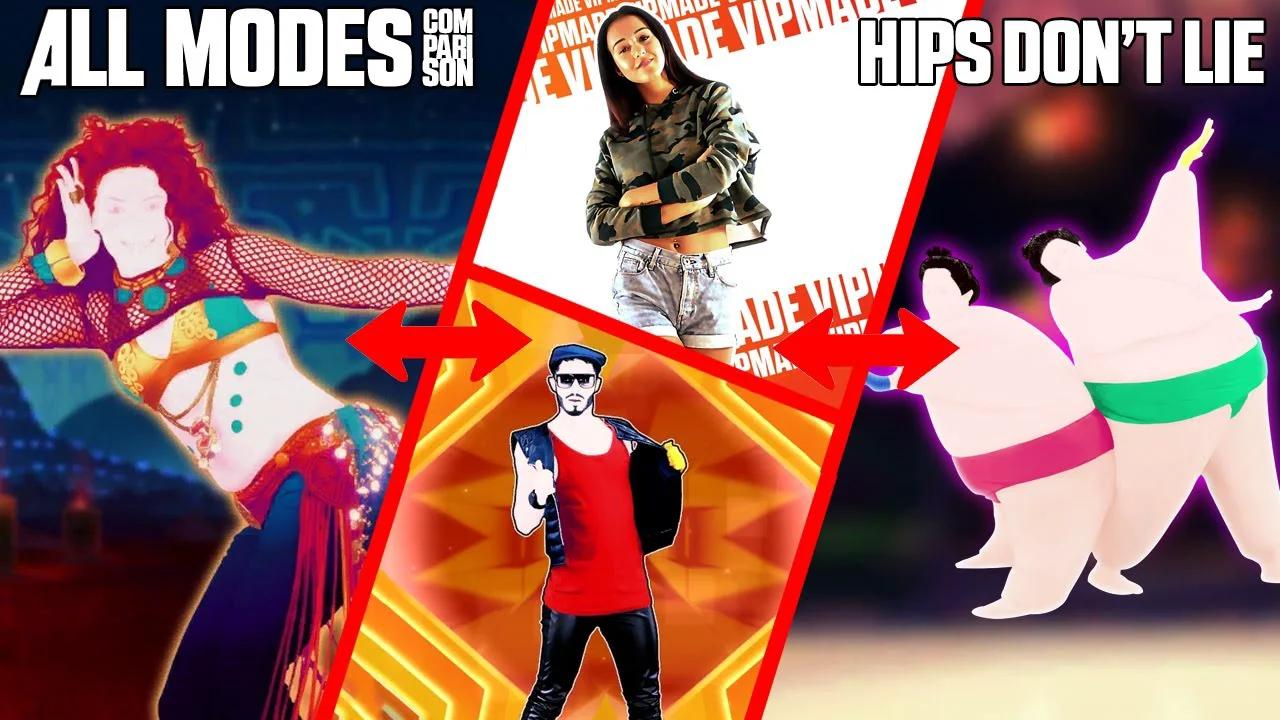 JUST DANCE COMPARISON - HIPS DON'T LIE [ALL MODES]