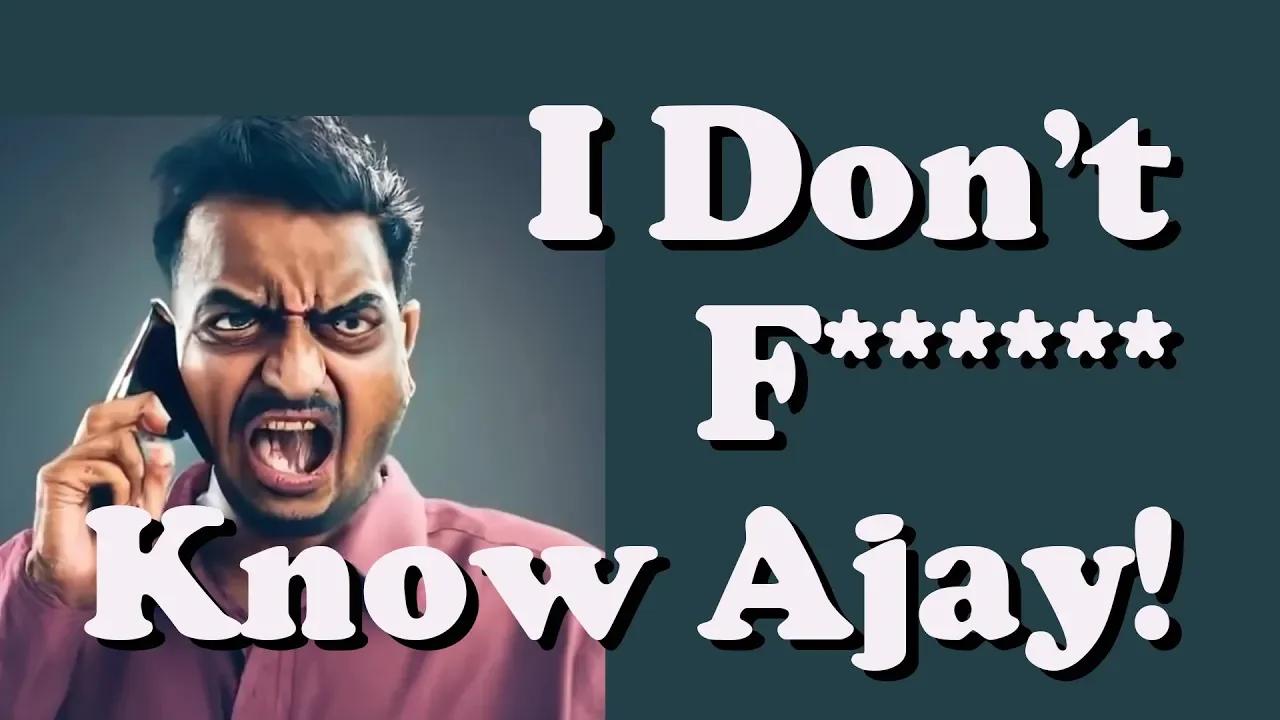 McAfee Scammer Gets Angry About Ajay