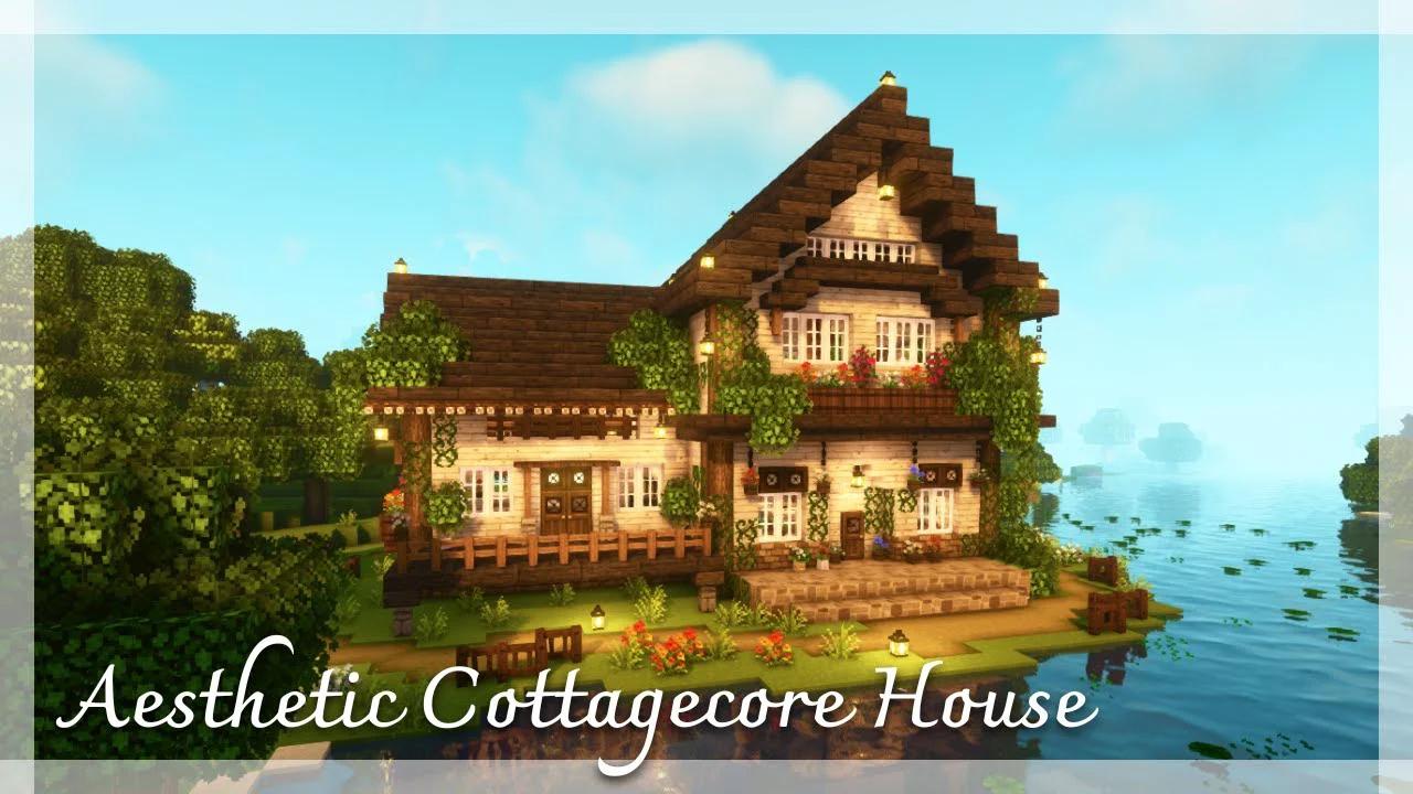 [Minecraft] Aesthetic Cottagecore House Tutorial / Mizuno's 16 Craft Resource Pack