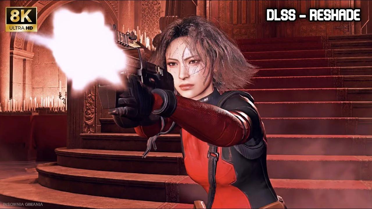 Lady Deadpool Ada Wong 8K60FPS Village DLSS Reshade RE4R SW MOD 20240721