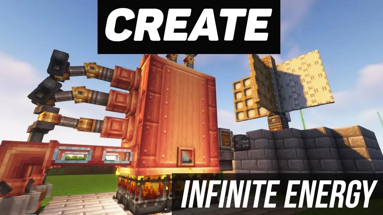 Create mod. Infinite steam engine. Tutorial / guide (minecraft java edition)