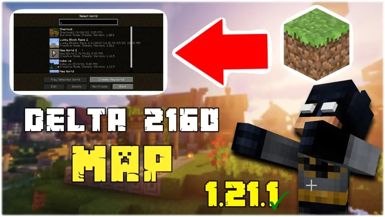 How To Install DELTA 2160 Map in Minecraft 1.21.1 (2024)