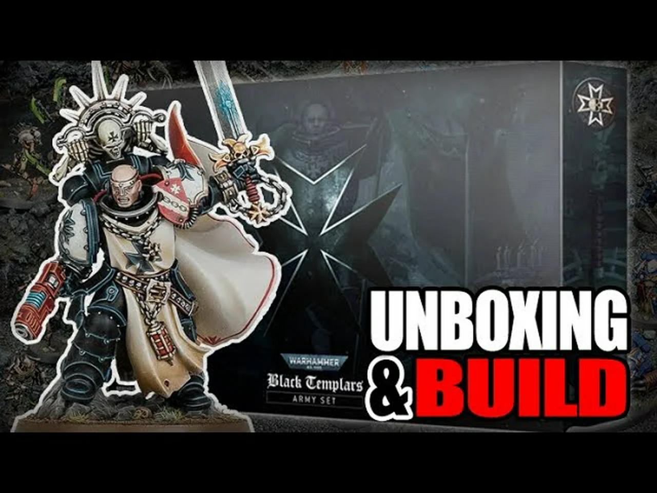 Let's Build Warhammer 40k Black Templars Army Box Unboxing & Value