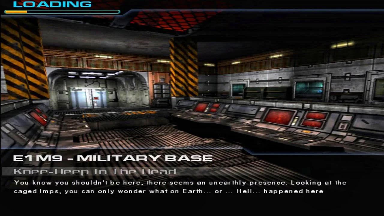 Classic Doom 3 e1m9 Military Base Gameplay (on Dhewm3 via Delta Touch ...