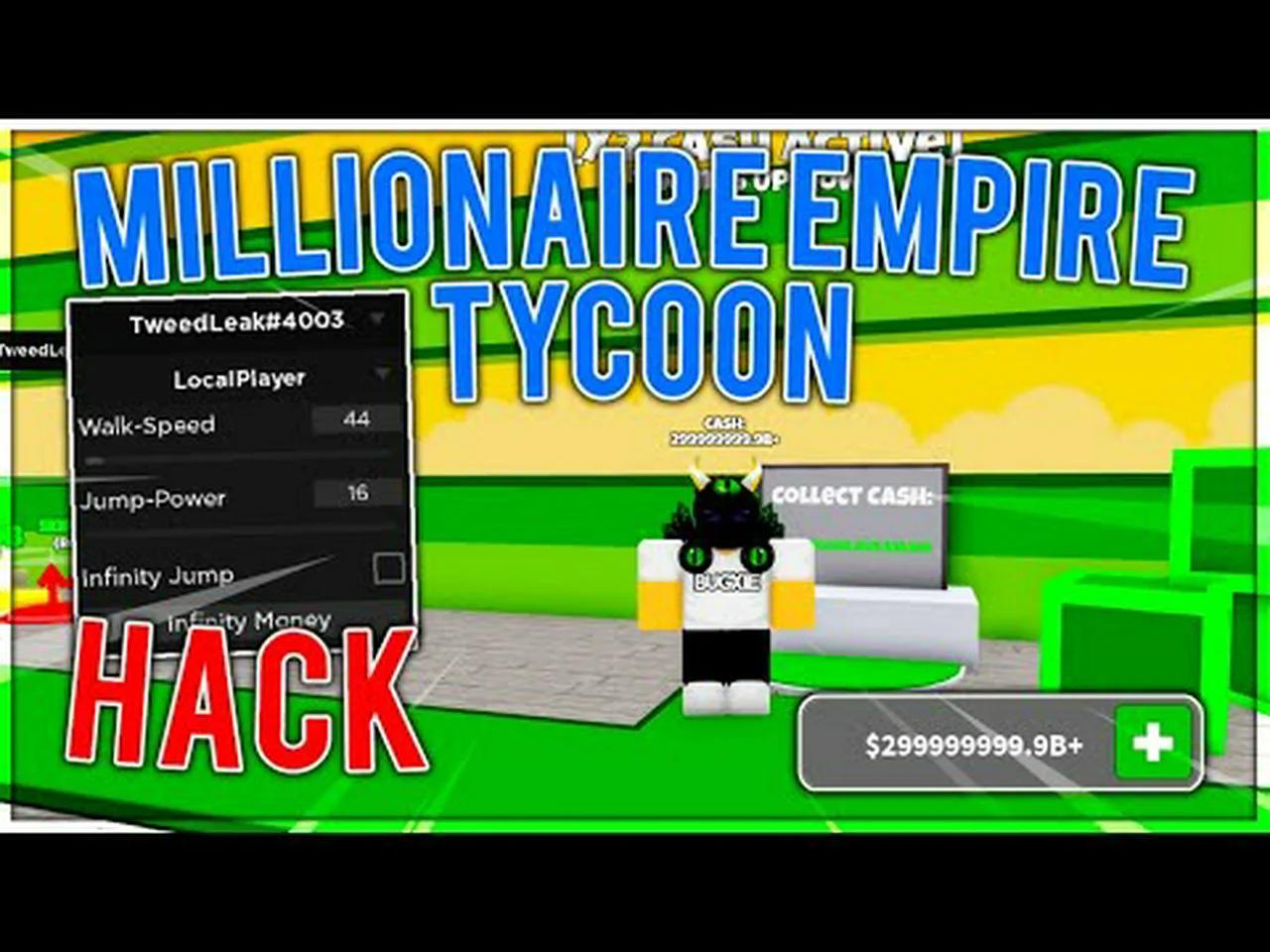 Millionaire Empire Tycoon Script Hack GUI : INFINITE MONEY & MORE ...