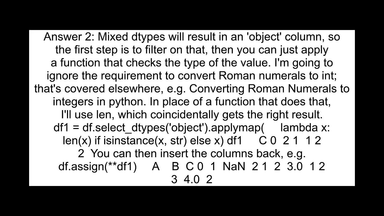 How To Identify Strings In My Pandas Dataframe