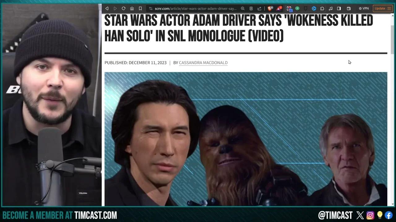Star Wars Actor Says WOKENESS KILLED HAN SOLO, Disney Is Collapsing ...