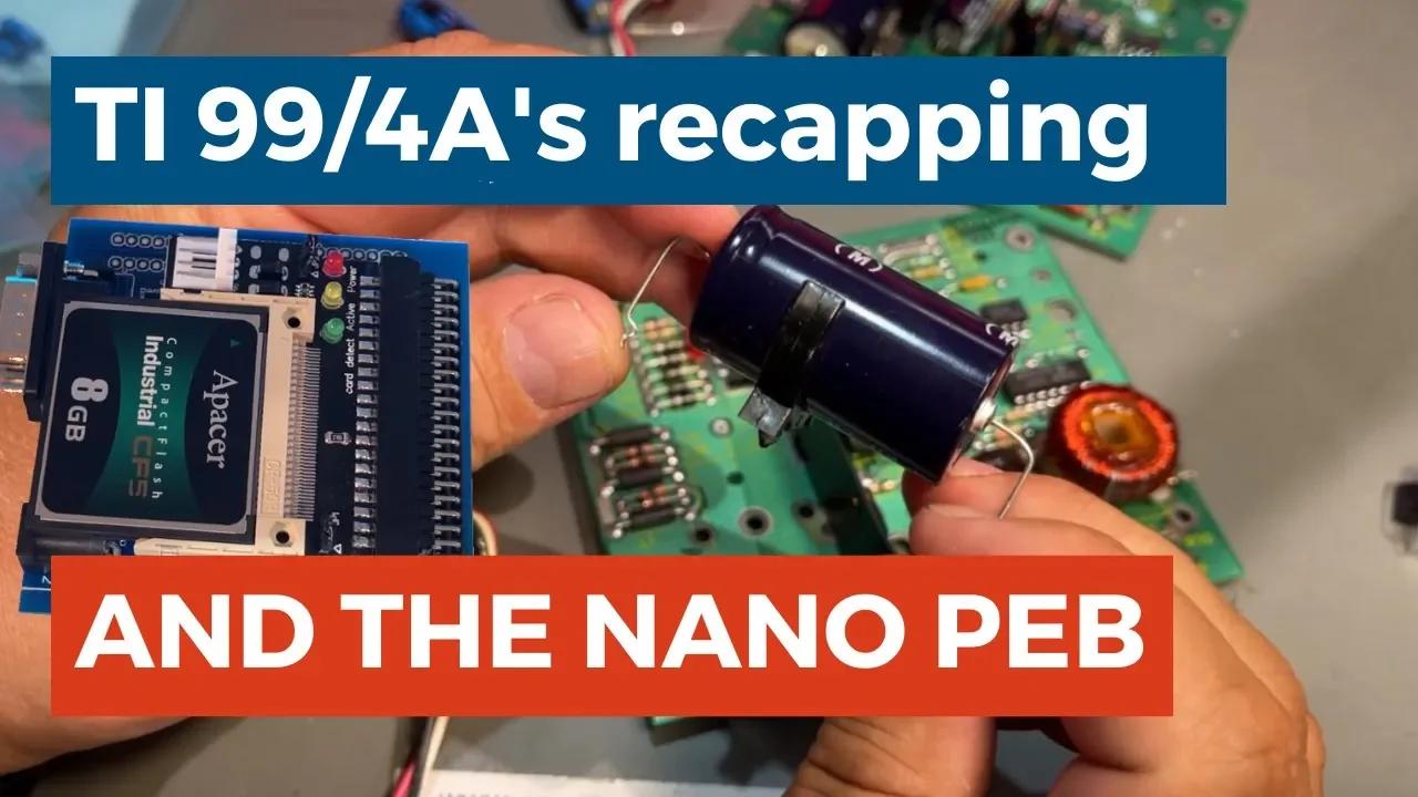 Texas instruments TI99 4A - Recapping and the NanoPEB
