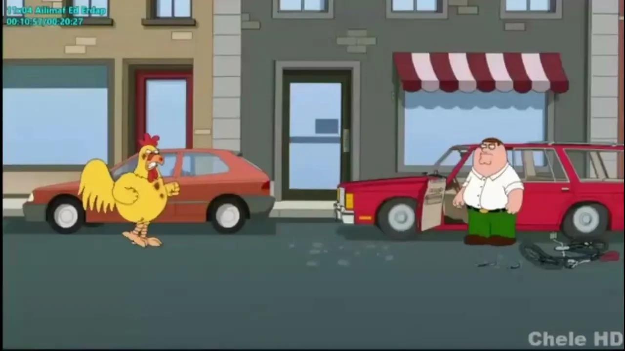 Peter Griffin vs. El Pollo Gigante en Reversa | Padre de Familia ...