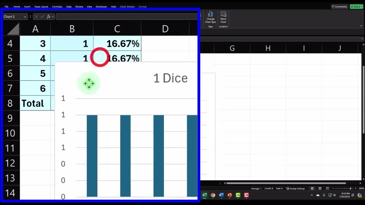Dice Central Limit Theorem Example Part 1 1856 Statistics & Excel