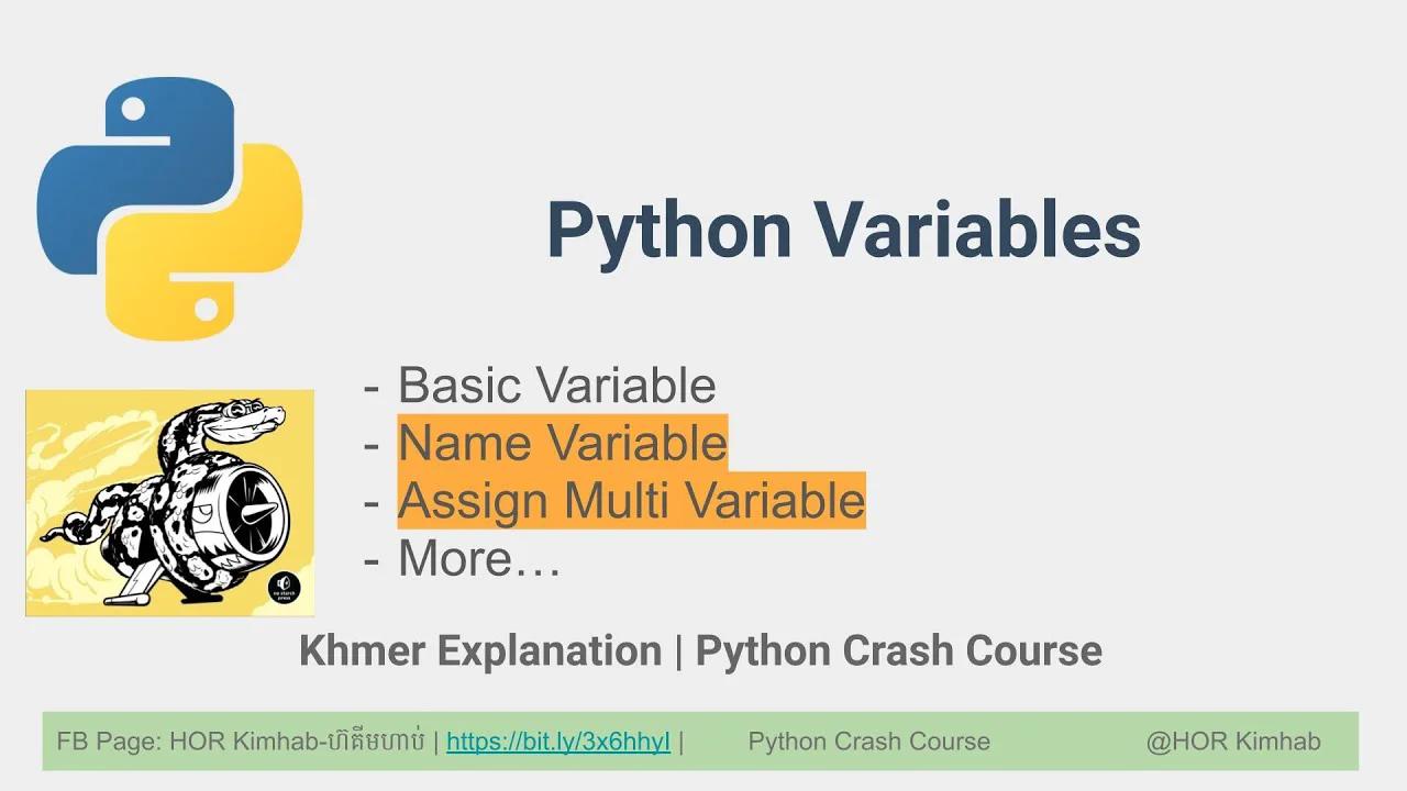 10. Name Variable and Assign Multi Value - Khmer HKimhab