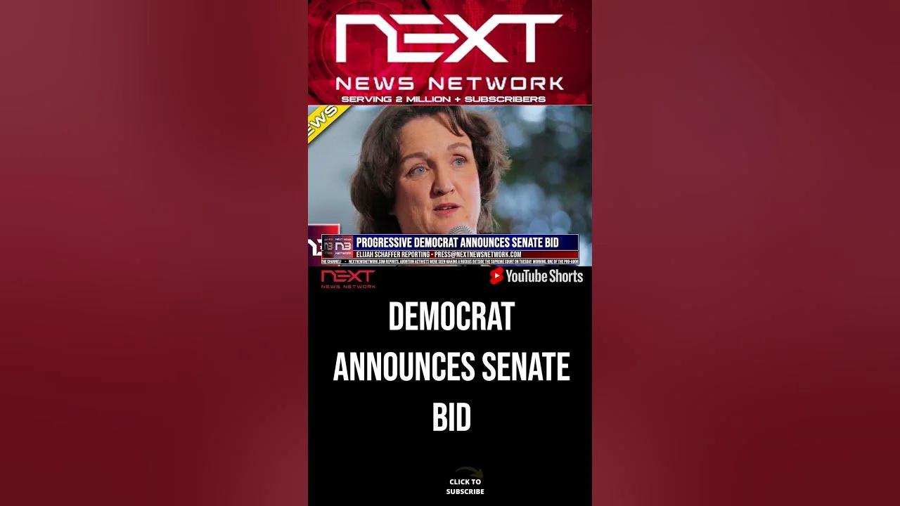 Progressive Democrat Announces Senate Bid #shorts