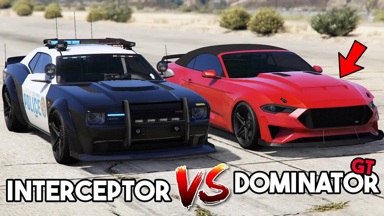 GTA 5 ONLINE - GAUNTLET INTERCEPTOR VS DOMINATOR GT (WHICH IS FASTEST?)