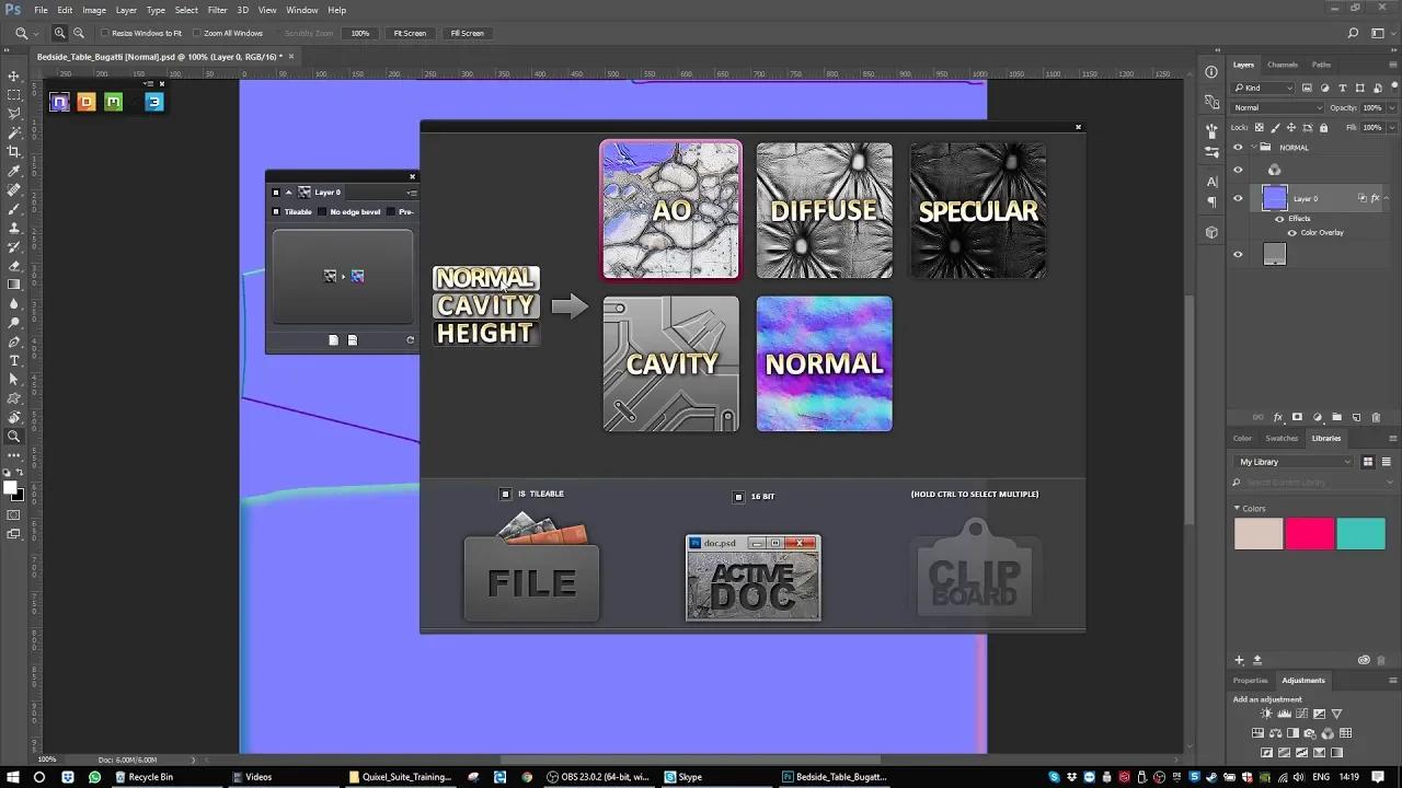 Quixel NDO Convert a Normal Map to an AO Map