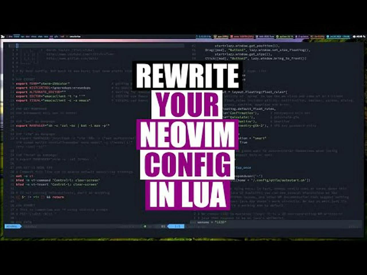 Configuring Neovim With Lua It S Easy