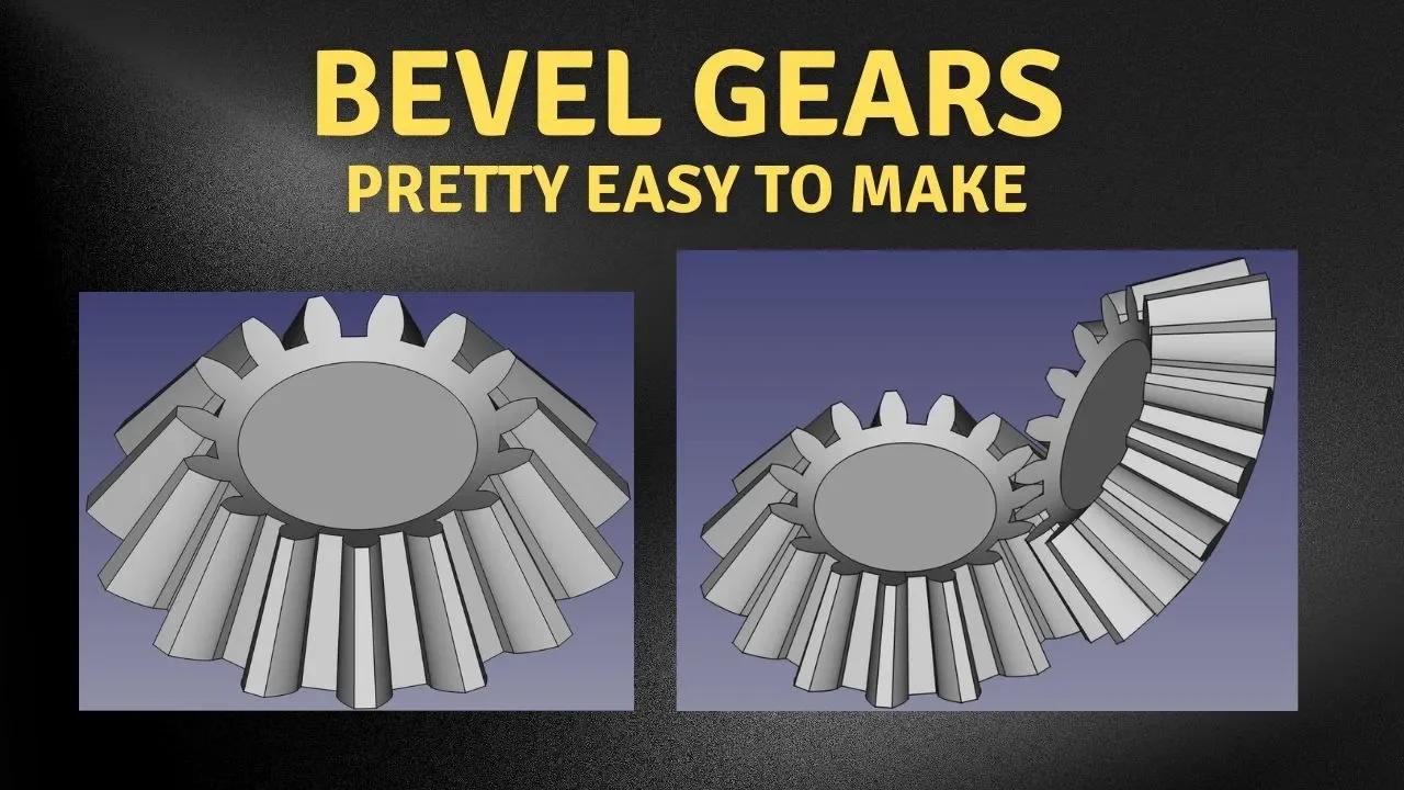 How to Easily Make Bevel Gears in FreeCAD