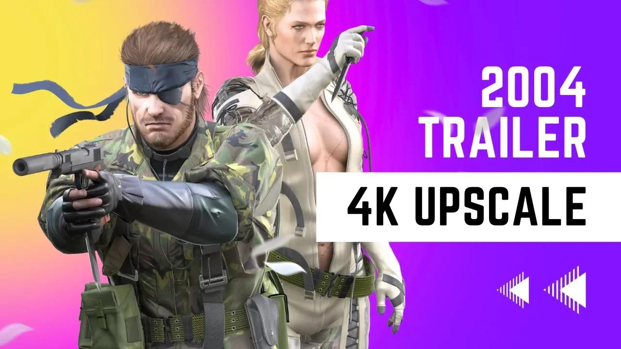 Metal Gear Solid 3 Snake Eater Trailer HD 4K 60fps (TGS 2004 Story ...