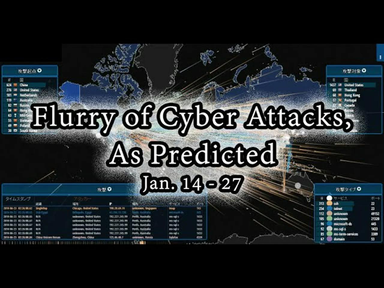 Flurry of Cyber Attacks, As Predicted - Jan. 14th - 27th