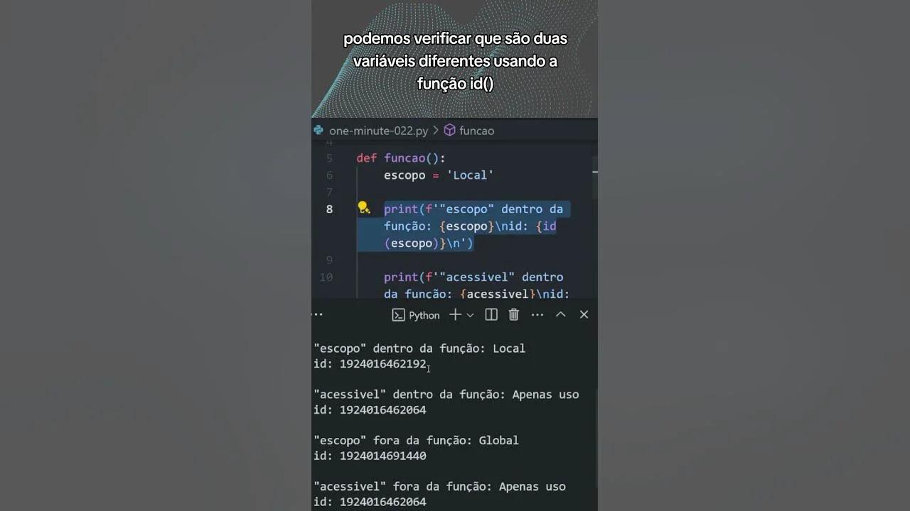 022 Python Escopo De Variáveis Com Python