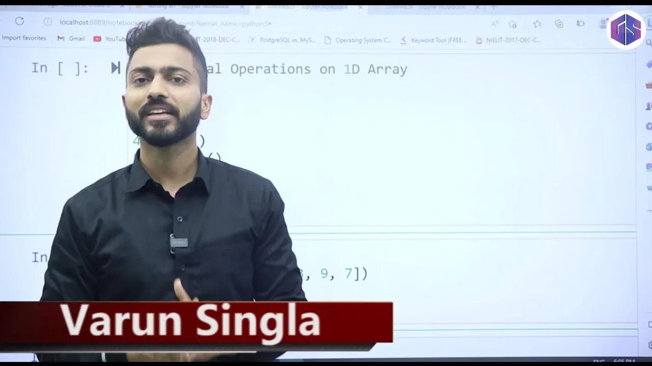 Statistical Operations On 1d Array Numpy Array Python 🐍 For Beginners 2224