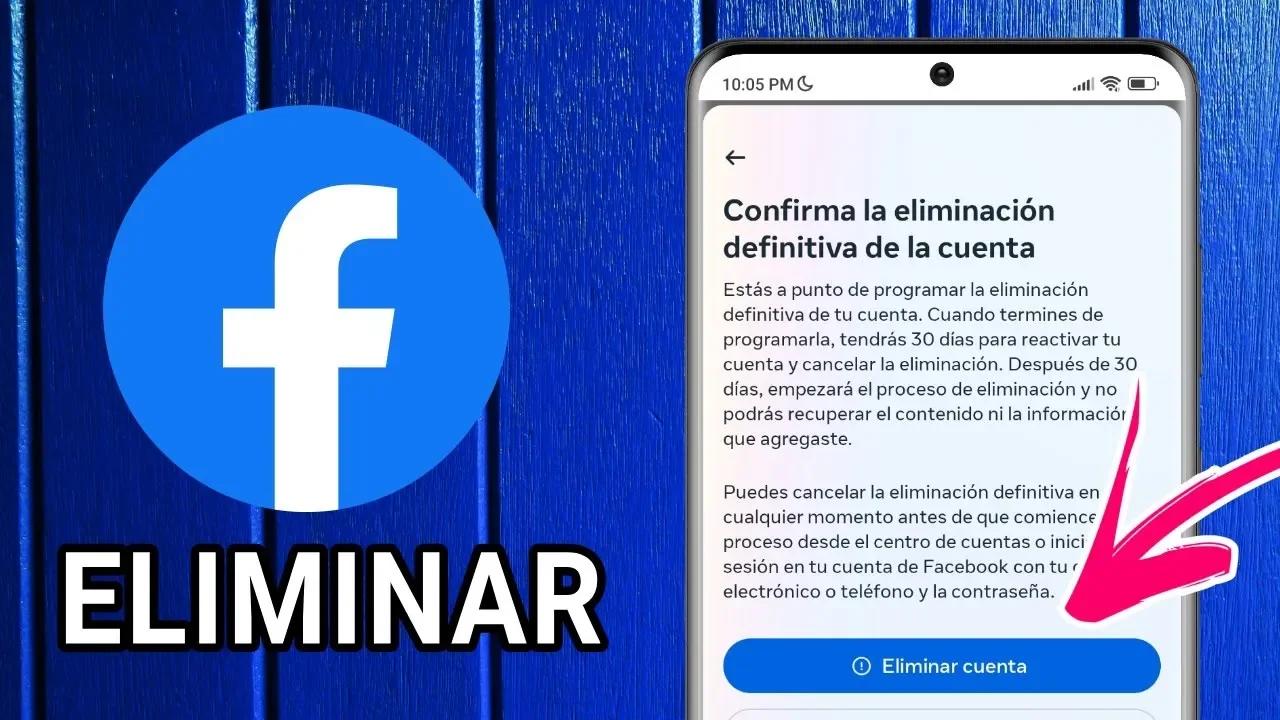 Como ELIMINAR cuenta de facebook DEFINITIVAMENTE