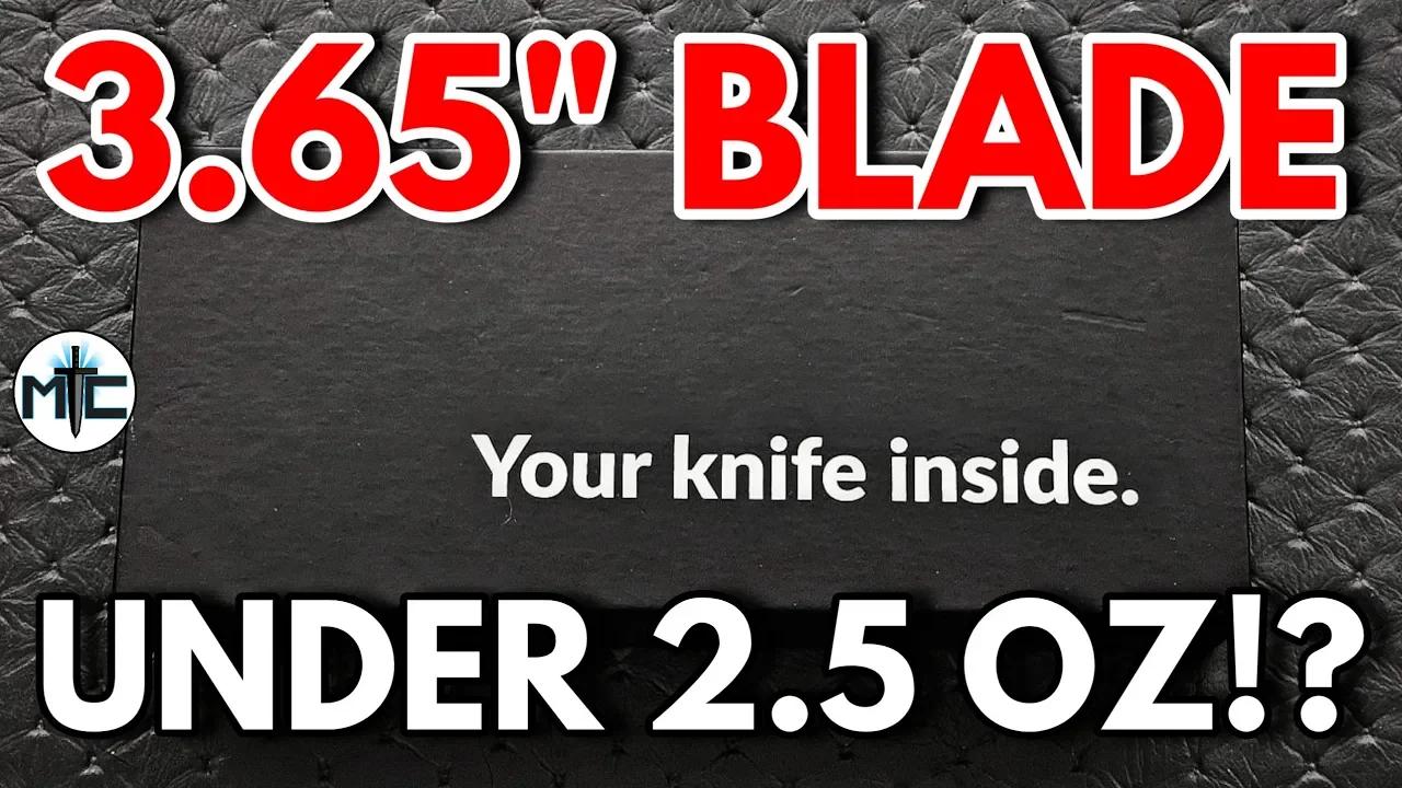 The Blade-To-Weight Ratio Of This Knife Is INSANE!