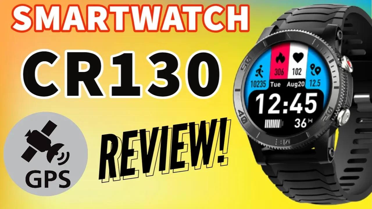 Smartwatch CR130 GPS Review Hads On bússola 120 modos esportes