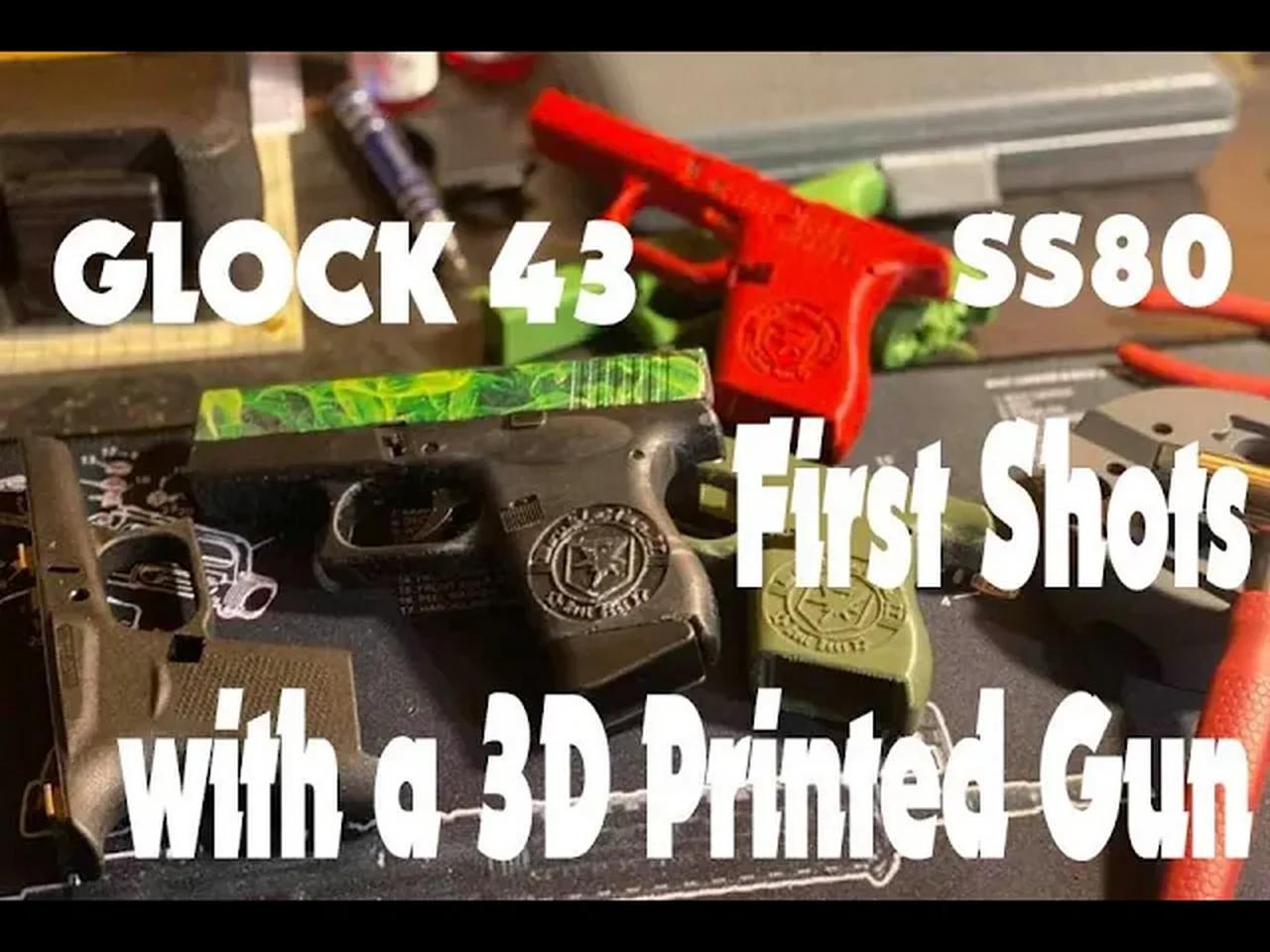 3D Printed first shots Glock 43 Carbon Fiber and PLA+... Binary Fire
